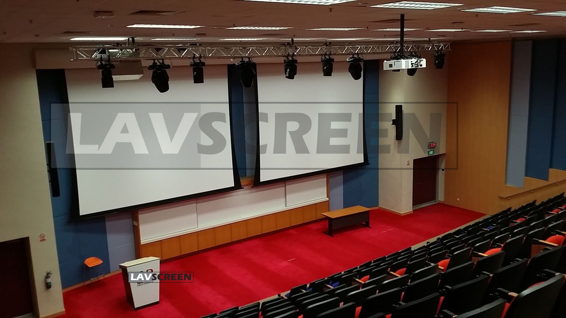 LAV Pinnacle Pro 10A Tab-Tensioned Motorized Screen | Litho-LAV ...